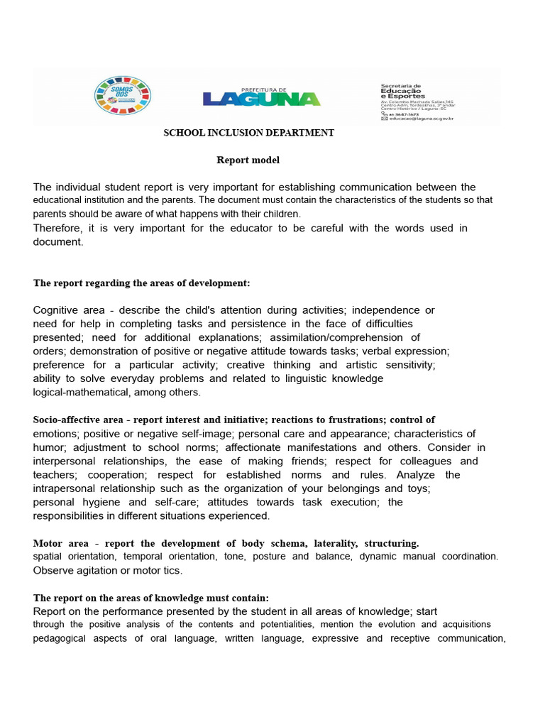 Report template (1) | PDF | Communication | Attitude (Psychology)