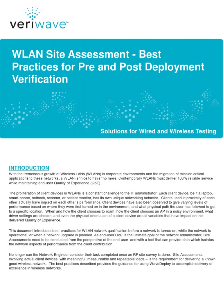 Best Practices For Pre and Post Deployment Verification | PDF ...