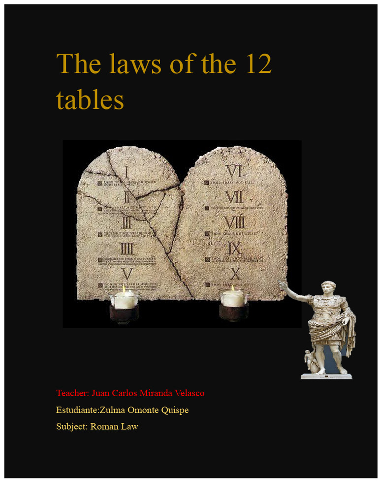 The Laws of The Twelve Tables | PDF | Crimes | Crime & Violence