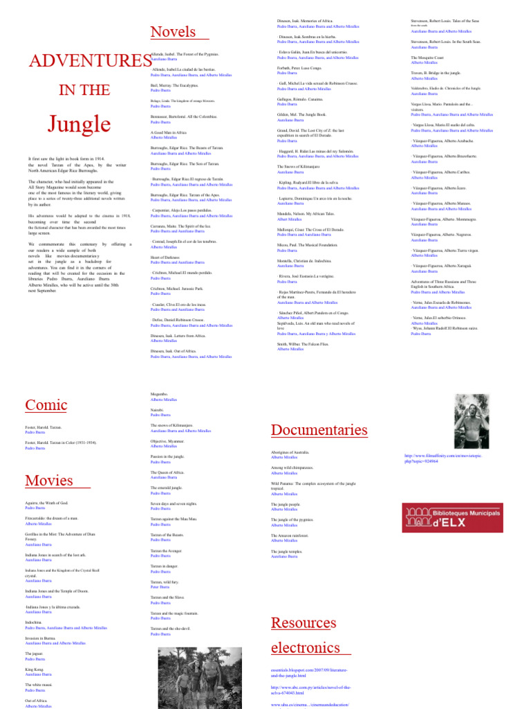 Jungle Adventures in Literature and Film | PDF | Edgar Rice Burroughs