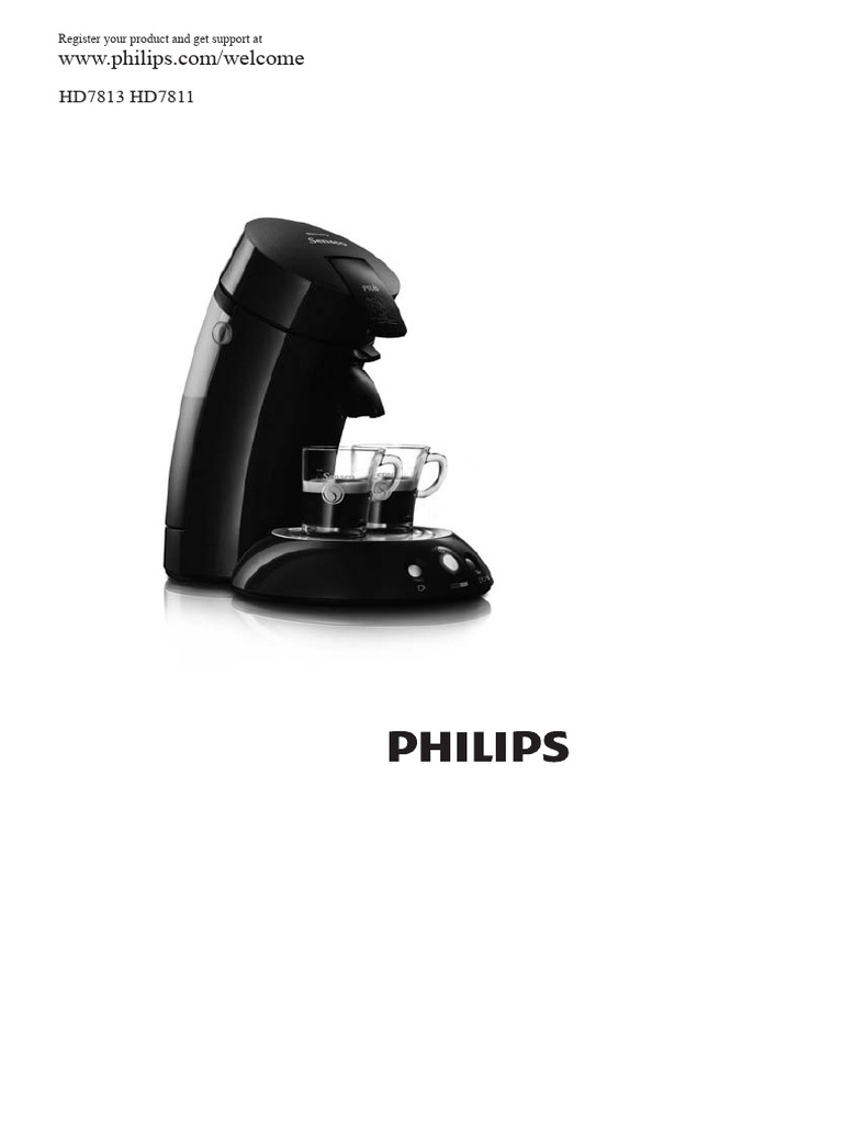 Philips Senseo Coffee Maker Manual | PDF | Acid | Coffee
