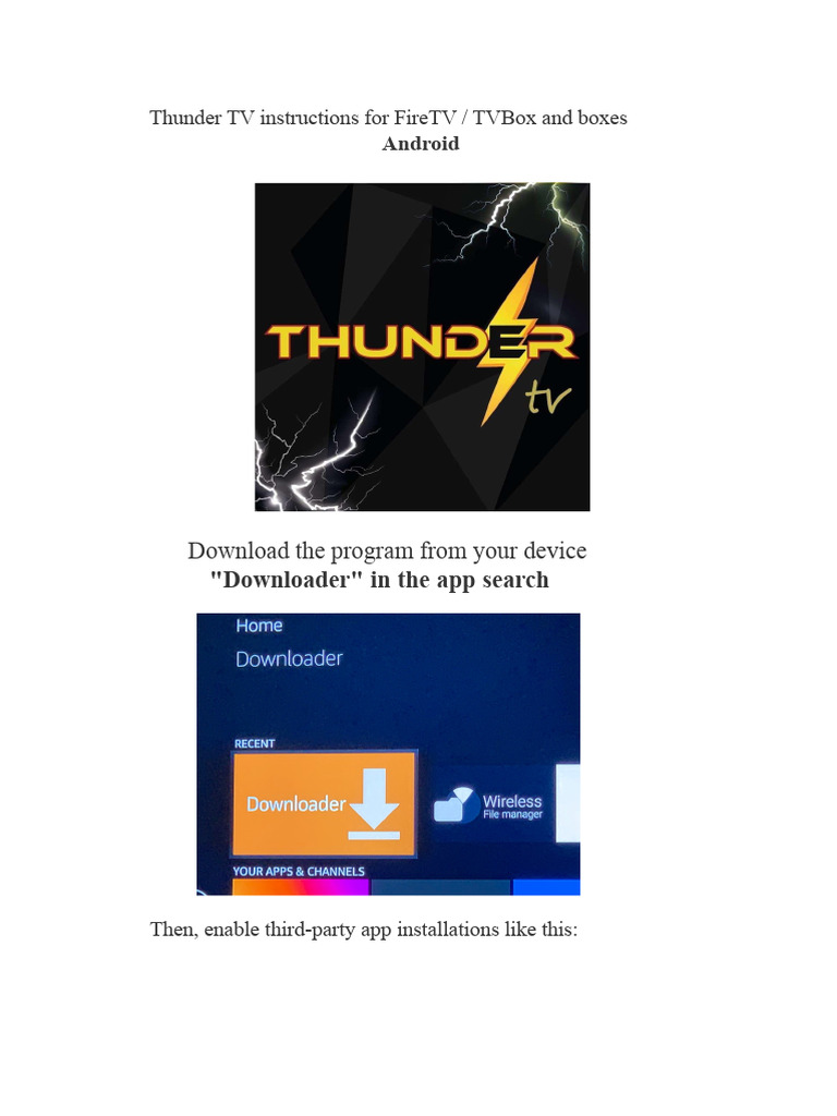 Thunder Fire TV | PDF