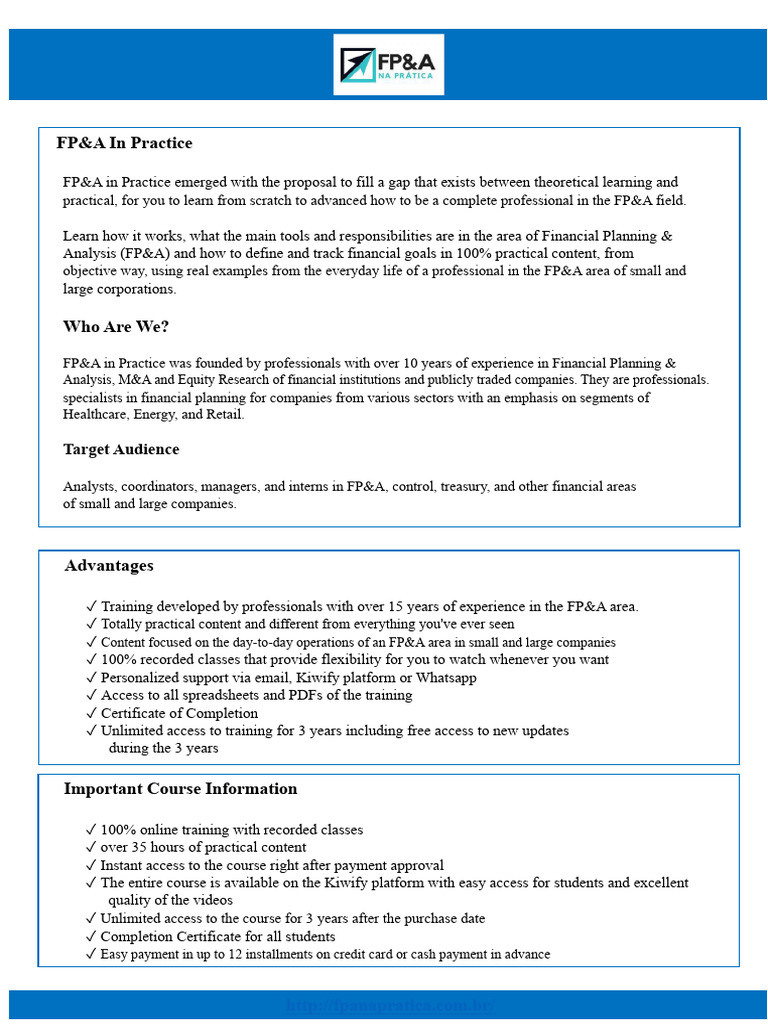 FPA Content in Practice 4.0 | PDF | Valuation (Finance) | Free Cash Flow