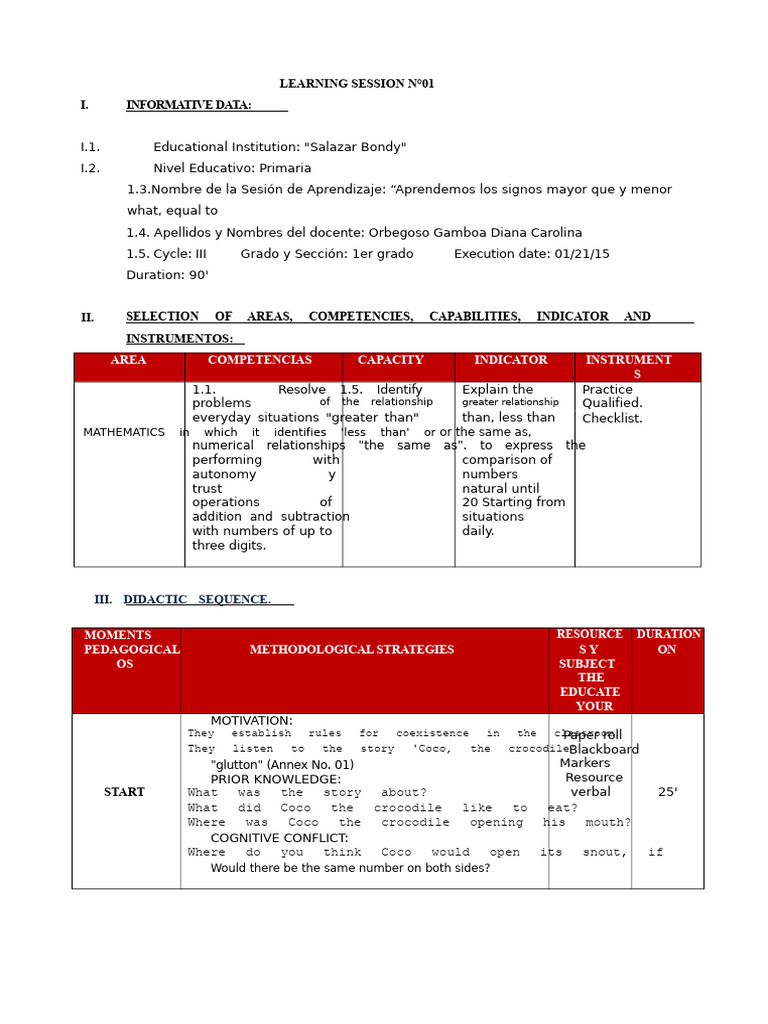 Learning Session On Greater Than and Less Than | PDF | Learning | Cognition