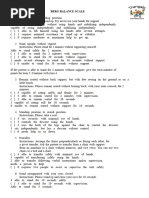 Sitting Balance Scale Assessment Guide | PDF | Shoulder | Anatomical ...