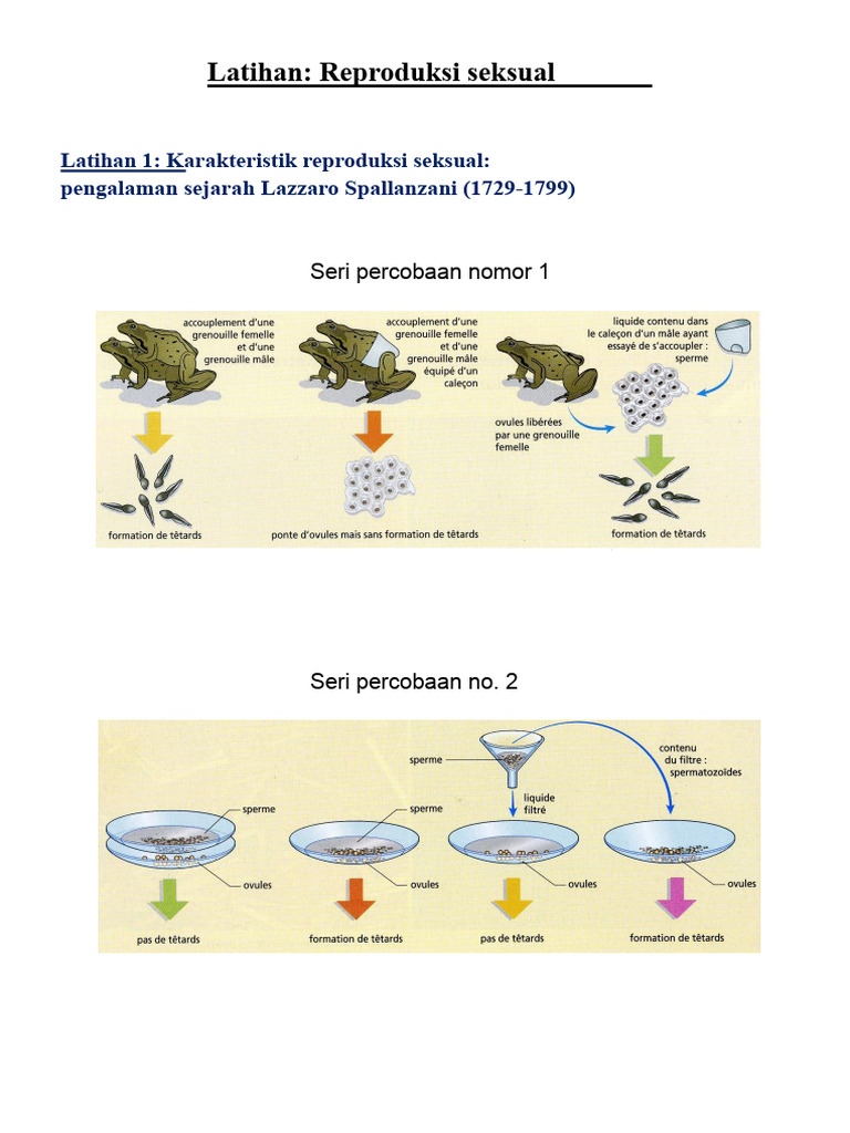 Latihan reproduksi seksual | PDF