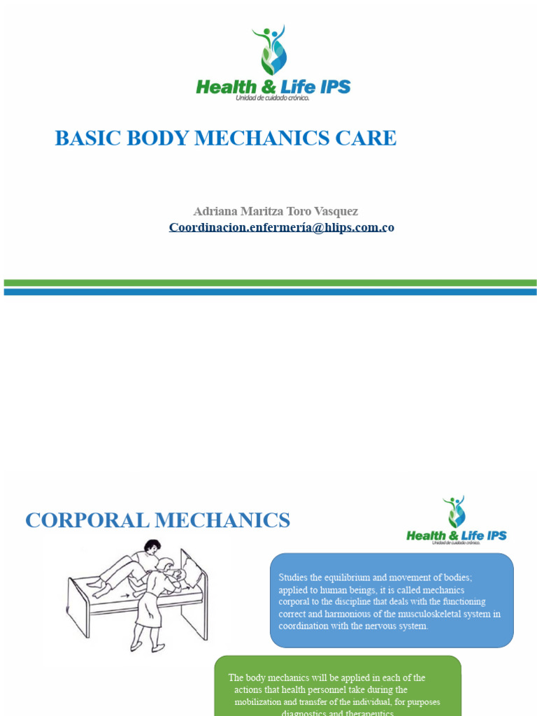 Body Mechanics in Nursing Care | PDF | Human Musculoskeletal System ...