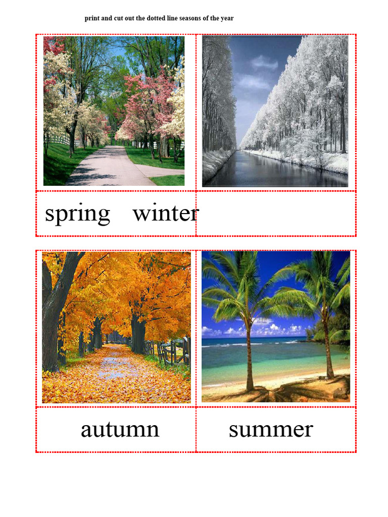 Print and Color Seasons of the Year | PDF