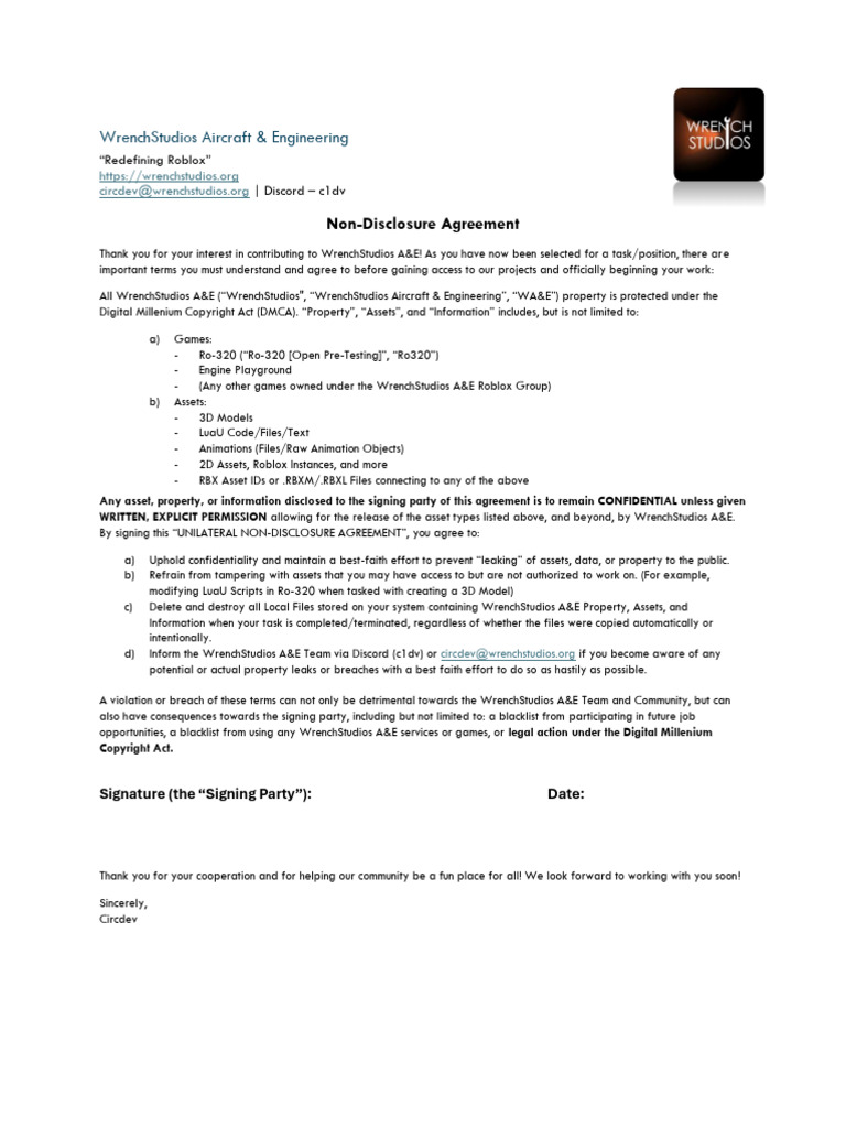 Legal NDA Template | PDF | Non Disclosure Agreement