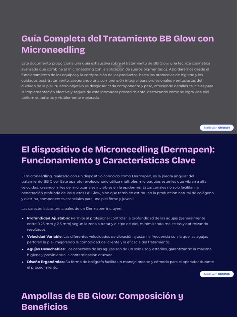 Guia-Completa-del-Tratamiento-BB-Glow-con-Microneedling | PDF ...