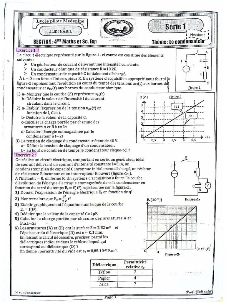 Jlidi - Condensateur | PDF