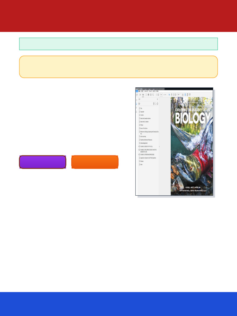 (Original PDF) Biology: Exploring The Diversity of Life 4th (1-3) by ...
