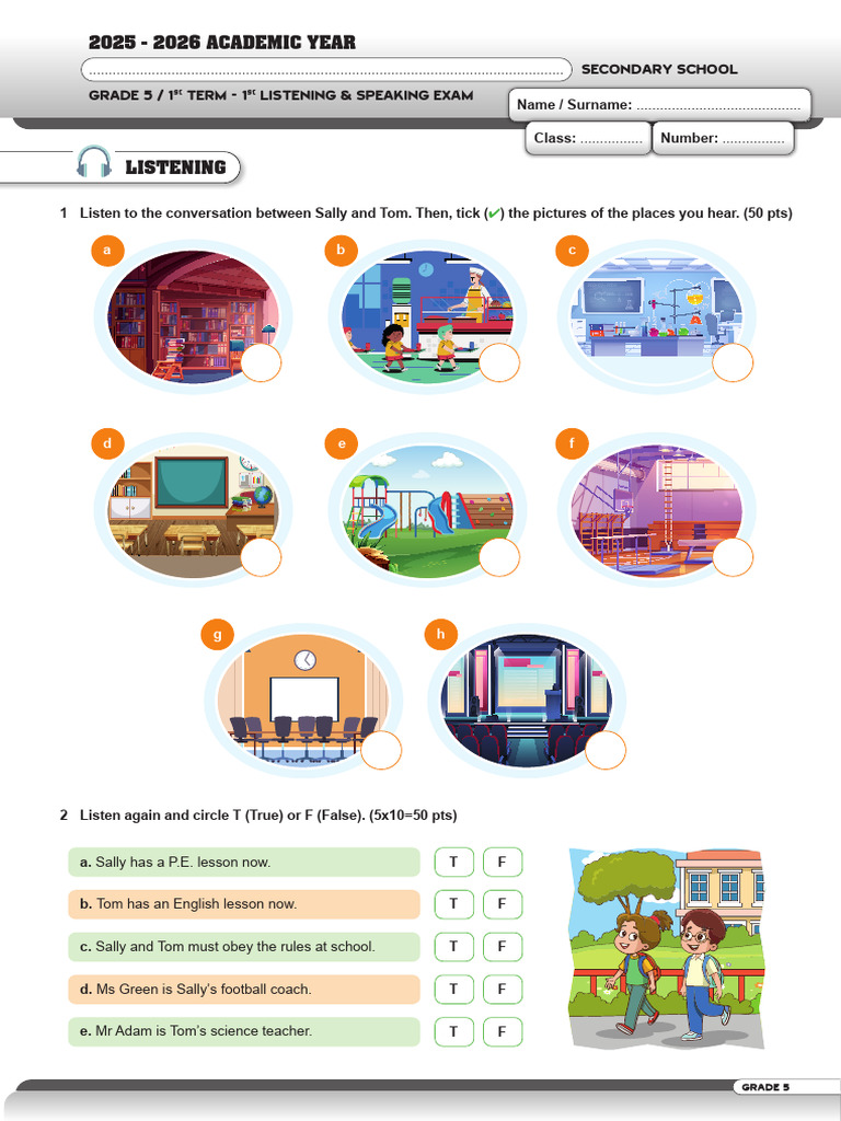 Grade 5 Listening & Speaking Exam Guide | PDF | Chess Openings | Chess ...