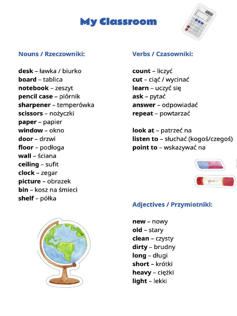My Classroom 1 - Merged | PDF
