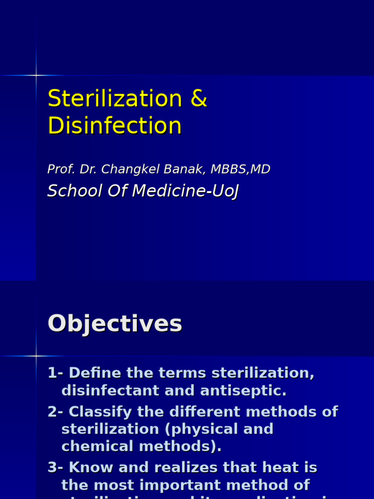 Sterilization and Disinfection Methods | PDF | Sterilization ...