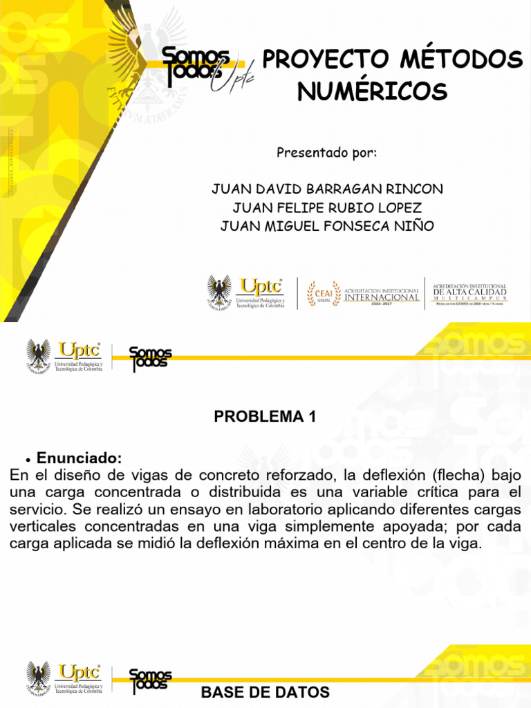 Presentación Proyecto Métodos Numéricos | PDF | Derivado | Análisis de ...