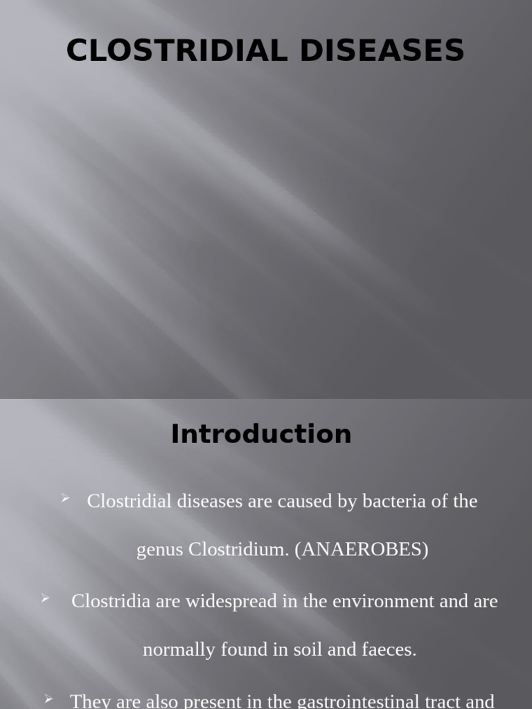 Clostridial Group of Diseases | PDF | Botulinum Toxin | Medical Specialties