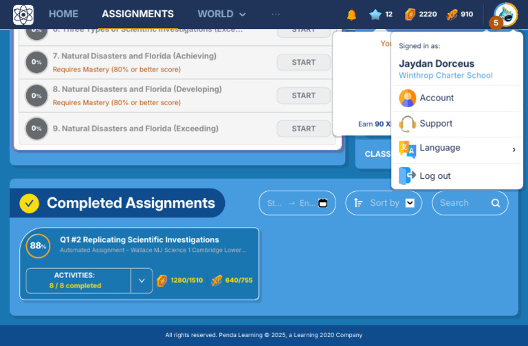Assignments - Penda World | PDF