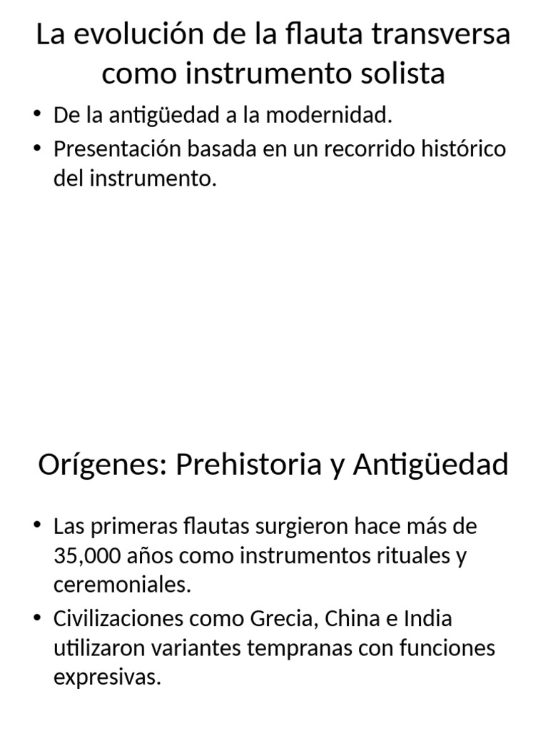 Evolucion_Flauta_Presentacion | PDF