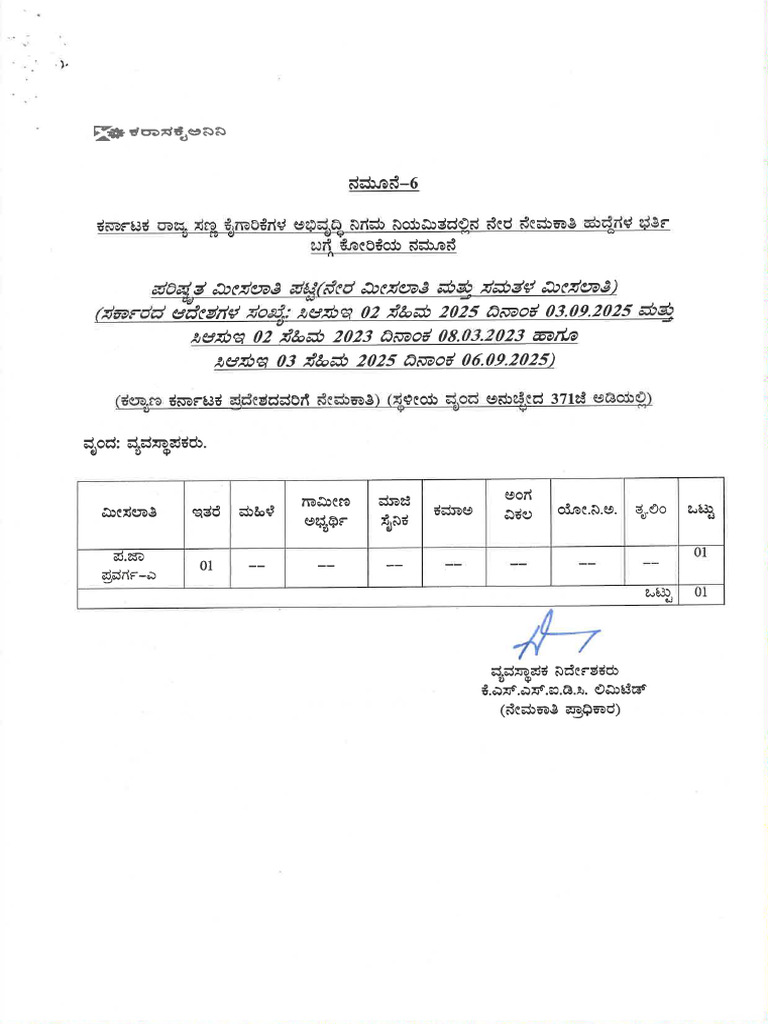 Kss HK Kannada | PDF