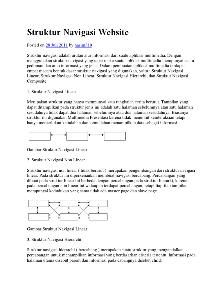 Struktur Navigasi | PDF