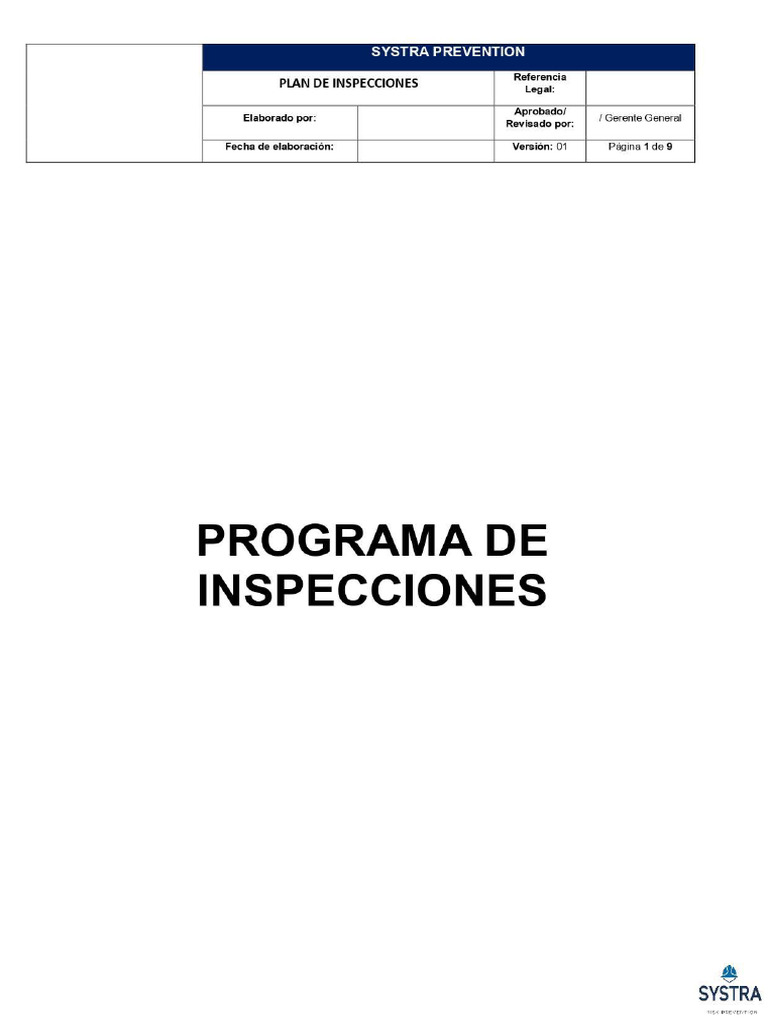 Plan de Inspección | PDF