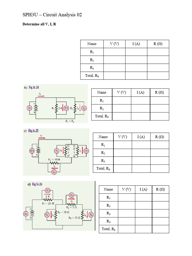 46b WS - Circuit Analysis 02 | PDF