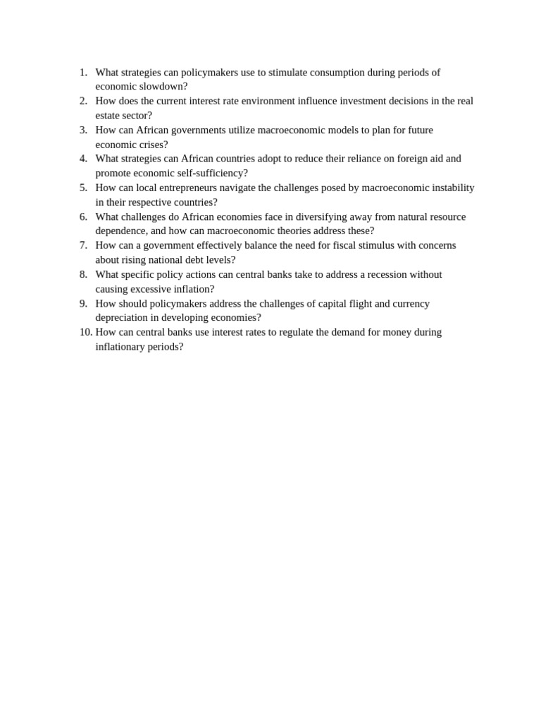 Assignments of Macroeconomics II | PDF