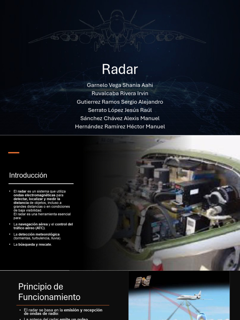 Radar Avionica | PDF | Radar | Control de tráfico aéreo