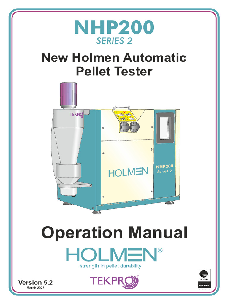 NHP200 Series 2 Pellet Tester Manual | PDF | Cursor (User Interface ...