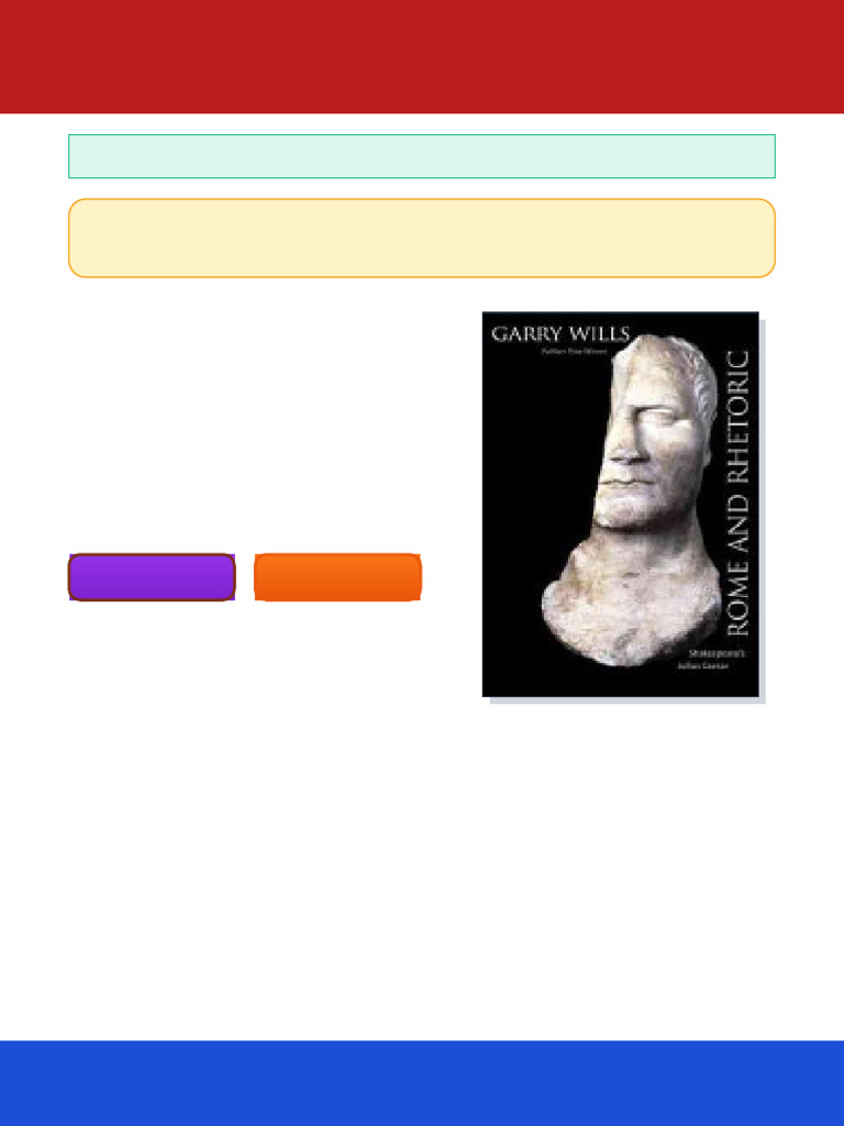 Rome and Rhetoric Shakespeare S Julius Caesar First Edition Printing ...