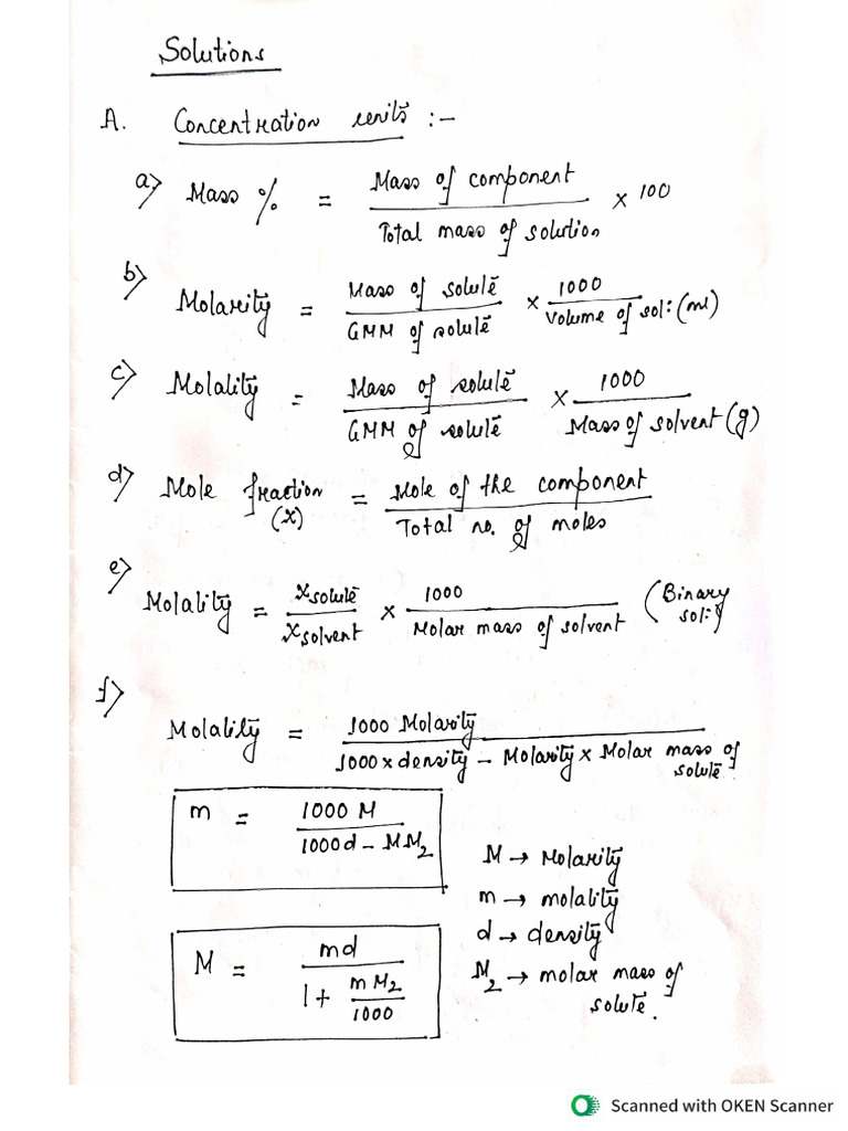 All Formulas of Chapter 1 ,2 and 3 | PDF