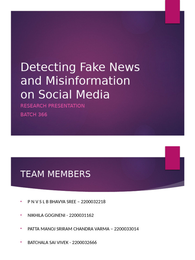 Fake News Detection | PDF