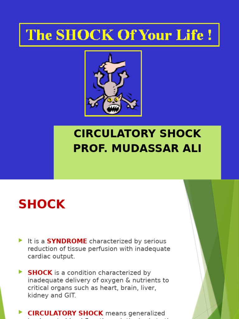 Circulatory Shock by Prof. Mudassar | PDF | Shock (Circulatory) | Heart