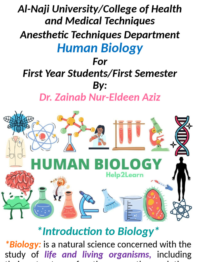 Introduction to Human Biology for Students | PDF | Cell Biology | Organisms