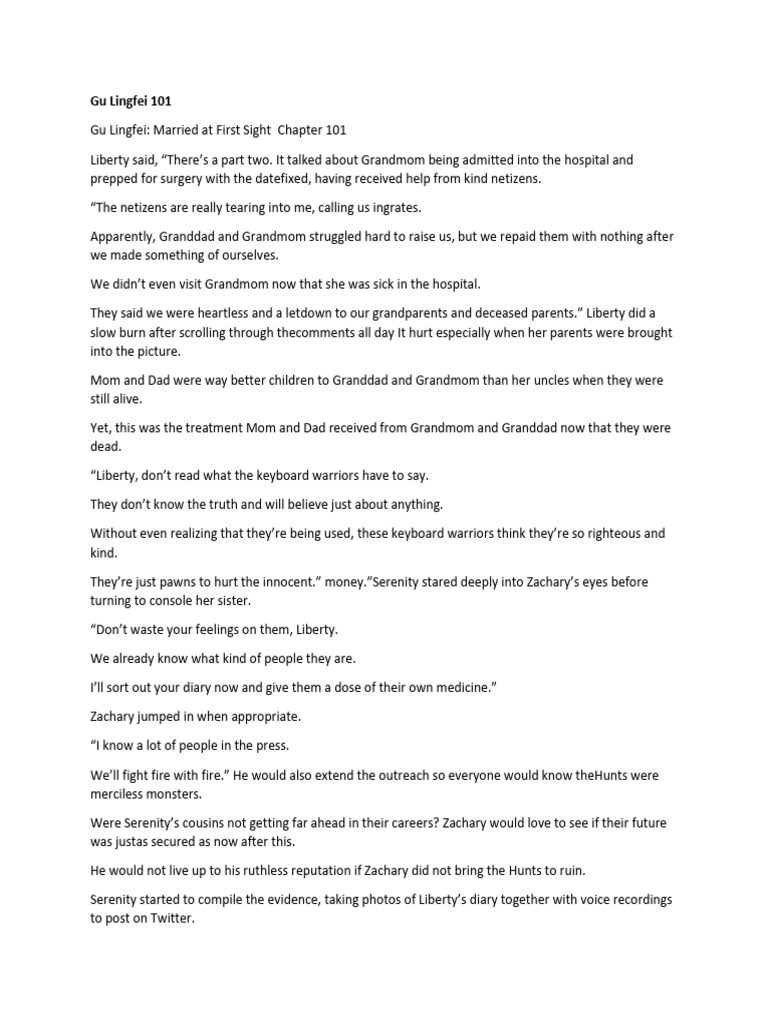 Gu Lingfei 101-110 | PDF | Grandparent