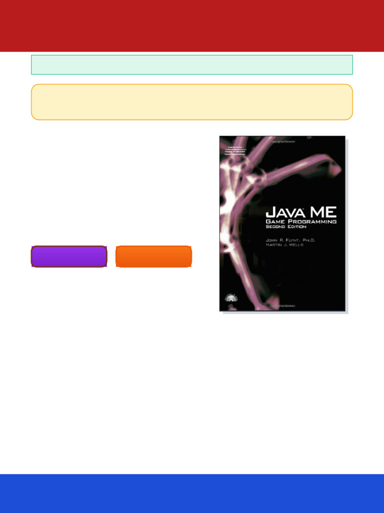 Java ME game programming 2nd ed Edition John P Flynt ebook downloadable ...
