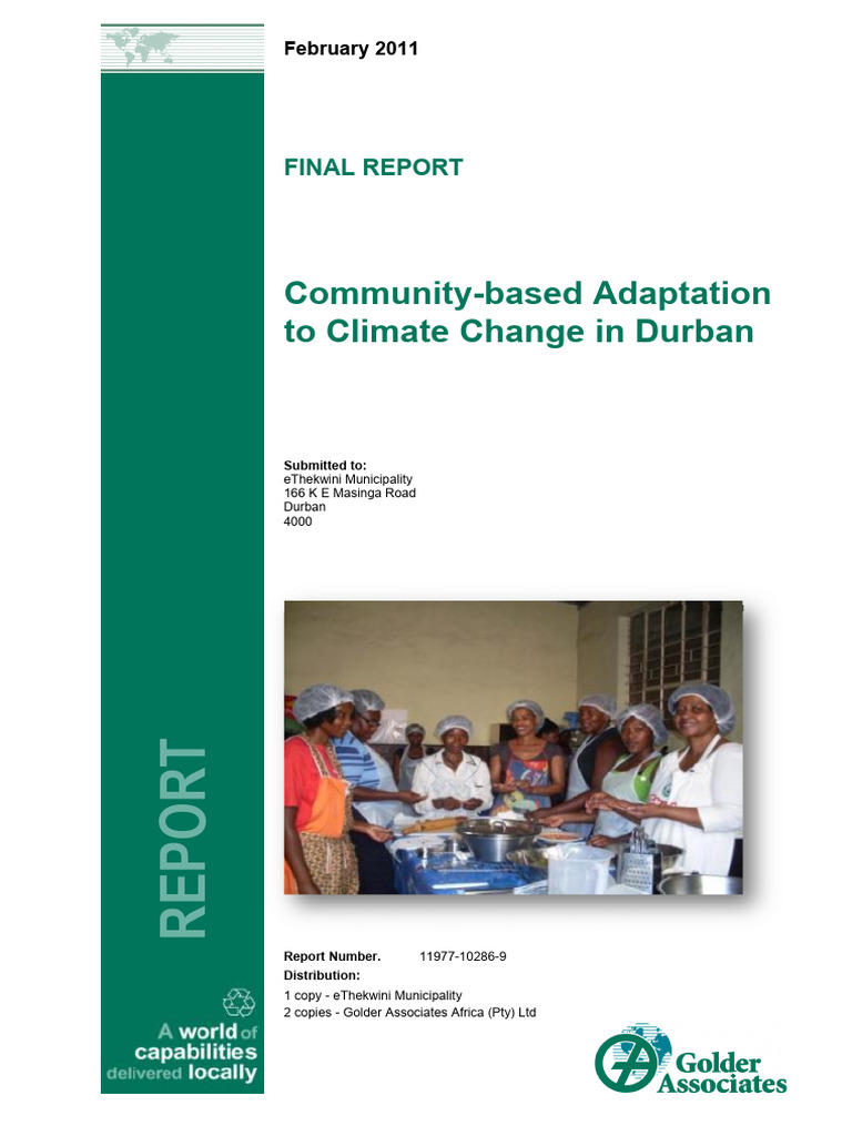 Community Based Adaptation Report | PDF | Survey Methodology ...