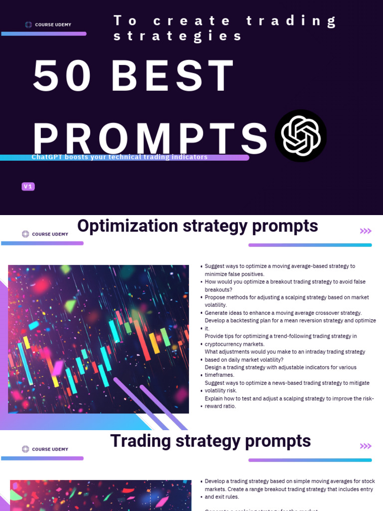 50 Trading Strategy Prompts for ChatGPT | PDF | Day Trading | Futures ...