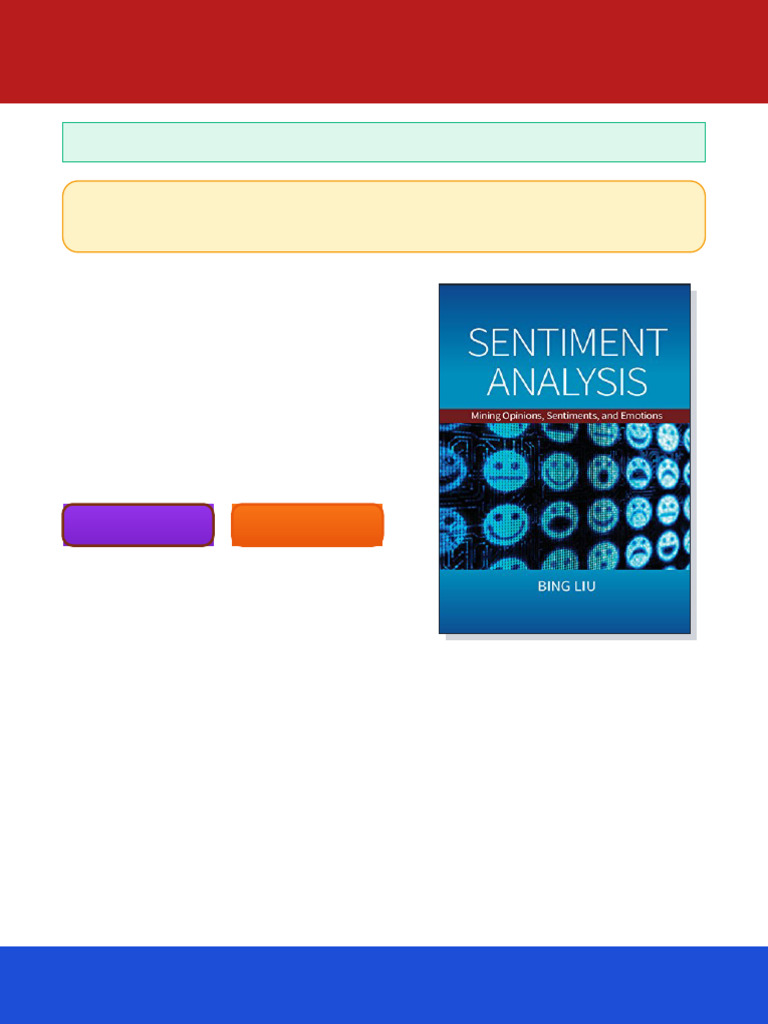 Sentiment Analysis Mining Opinions Sentiments and Emotions 1st Edition ...