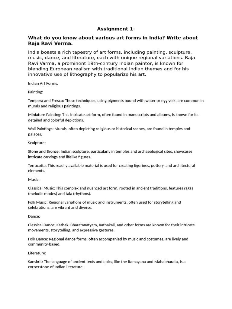 Assignment 1 IAF Yathartg | PDF | Paintings | Sculpture