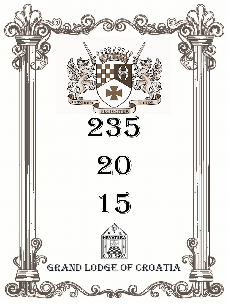 Draskovic Grand Lodge 1775 | PDF | Masonic Lodge | Freemasonry