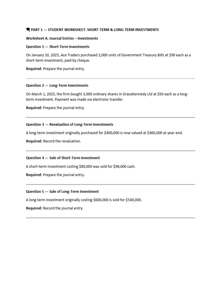 Journal Questions CAPE NOV 20 | PDF