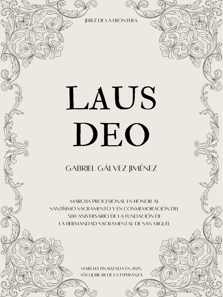 LAUS DEO marcha -GabrielGálvezJiménez | PDF