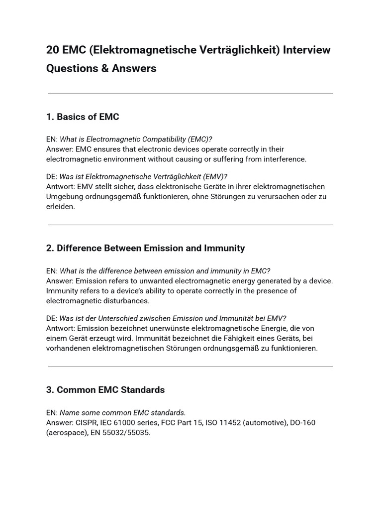 Electronics Interview questions and answer | PDF
