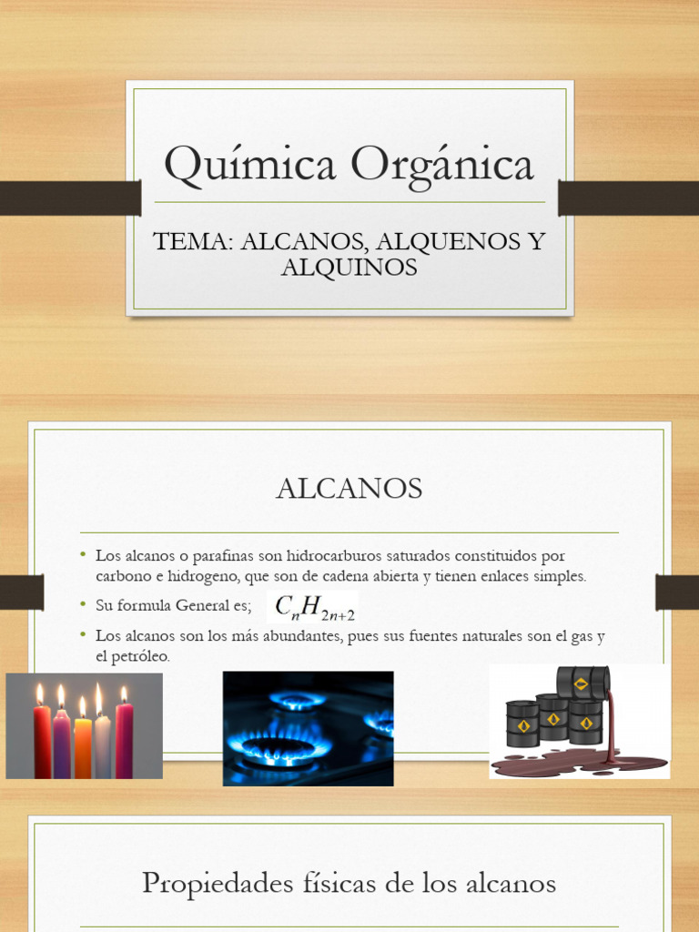 Alcanos, Alquenos y Alquinos: Guía Completa | PDF | Alcano | Alqueno