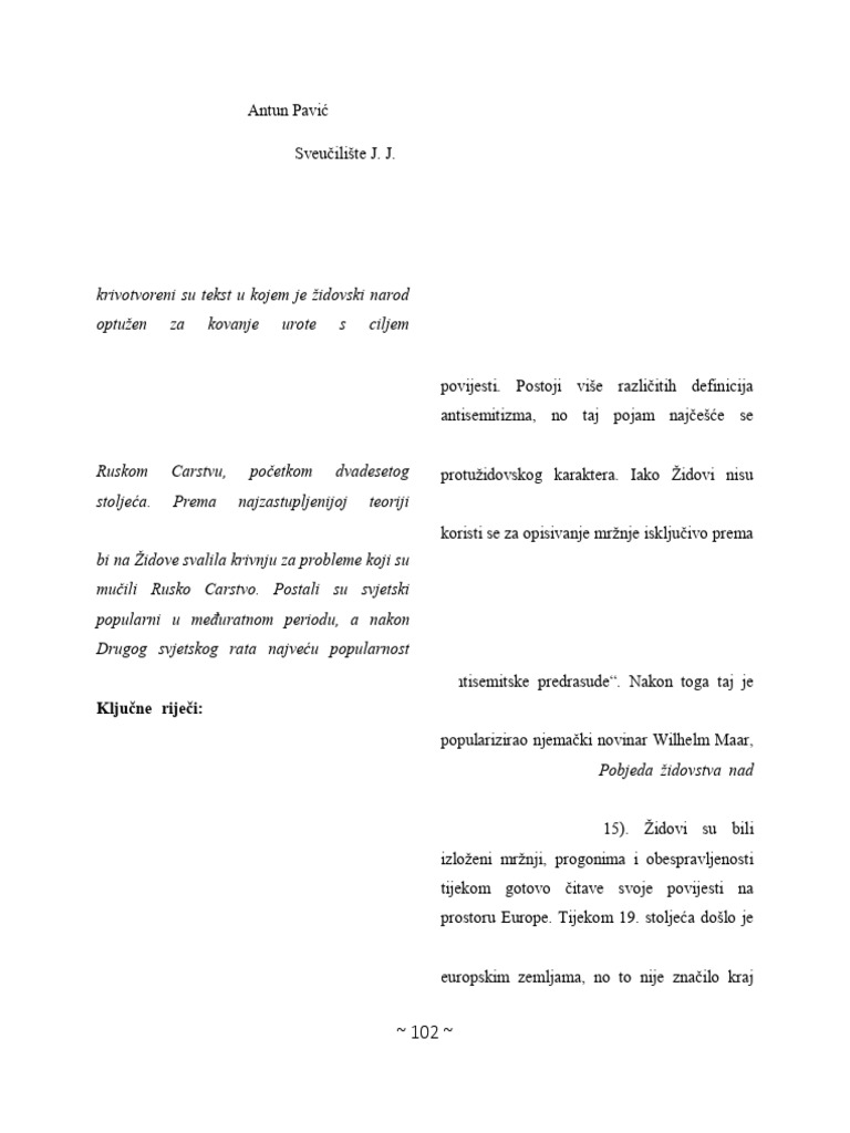 Essehist Stranice - 105-125 - Protokoli Sionskih Mudraca Povijest ...