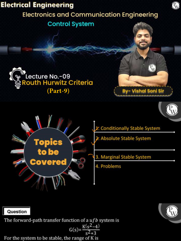 (Control Systems) Routh Hurwitz Criteria 09 Class Notes | PDF