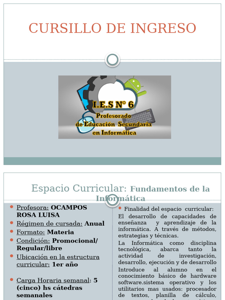 Cursillo de Ingreso | PDF