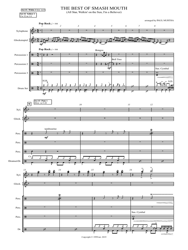 The Best of Smash Mouth - Perc - Score and Parts | PDF